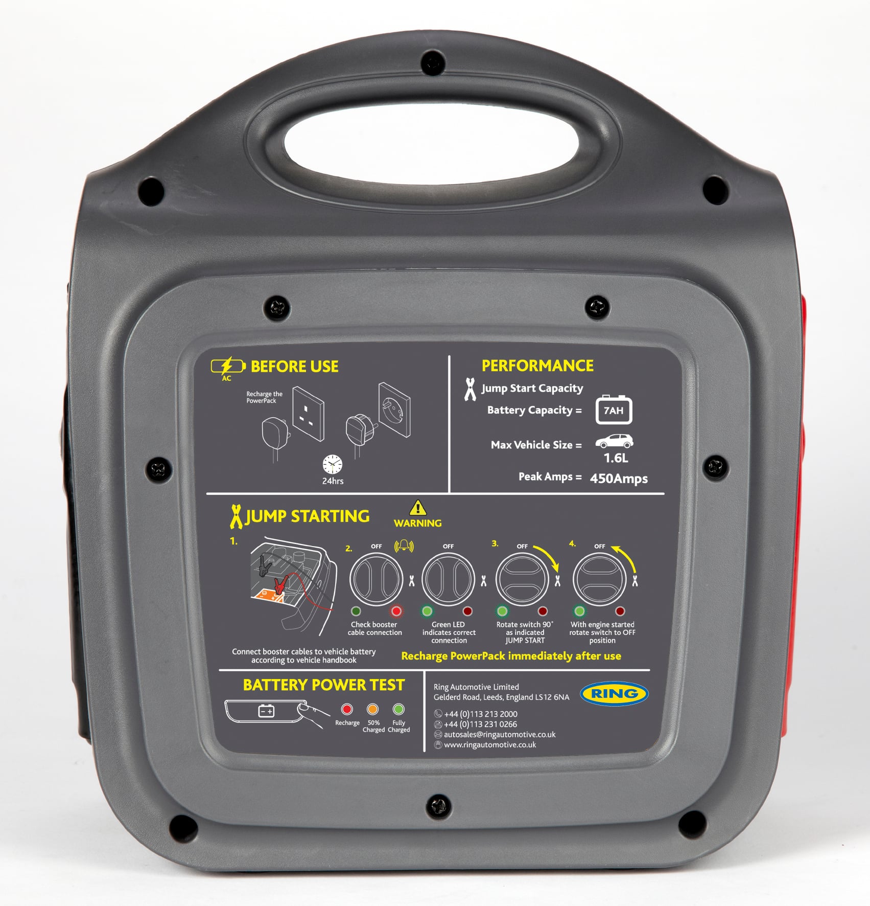Accessori per l'auto : BOOSTER 450A 7AH 12V 22610157 | Carter-Cash